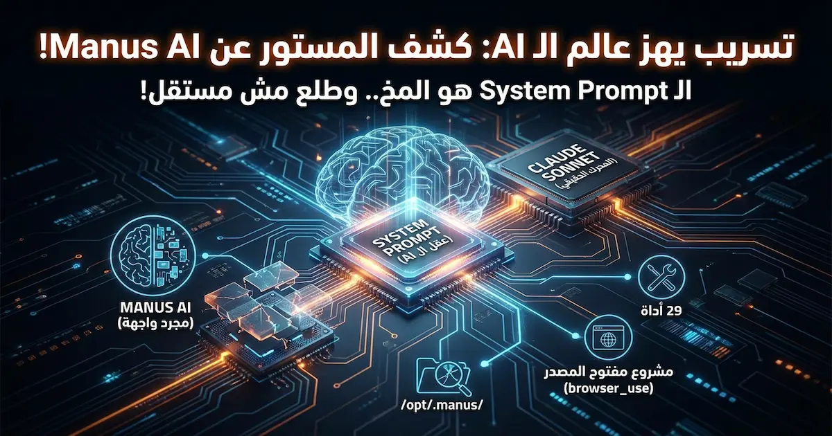 System Prompt سر تحكم AI Agents وManus | أكتب كود